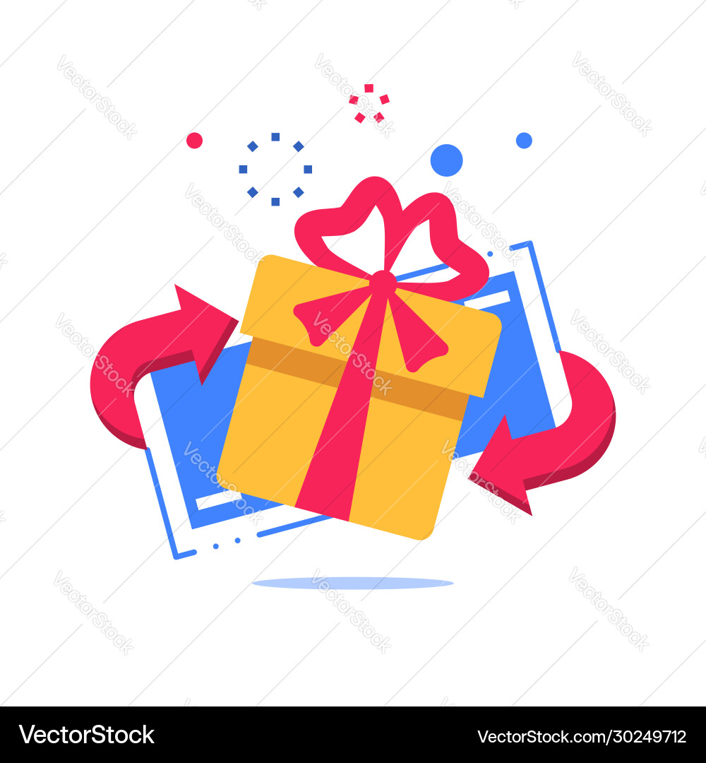 Special reward prize giveaway loyalty present Vector Image