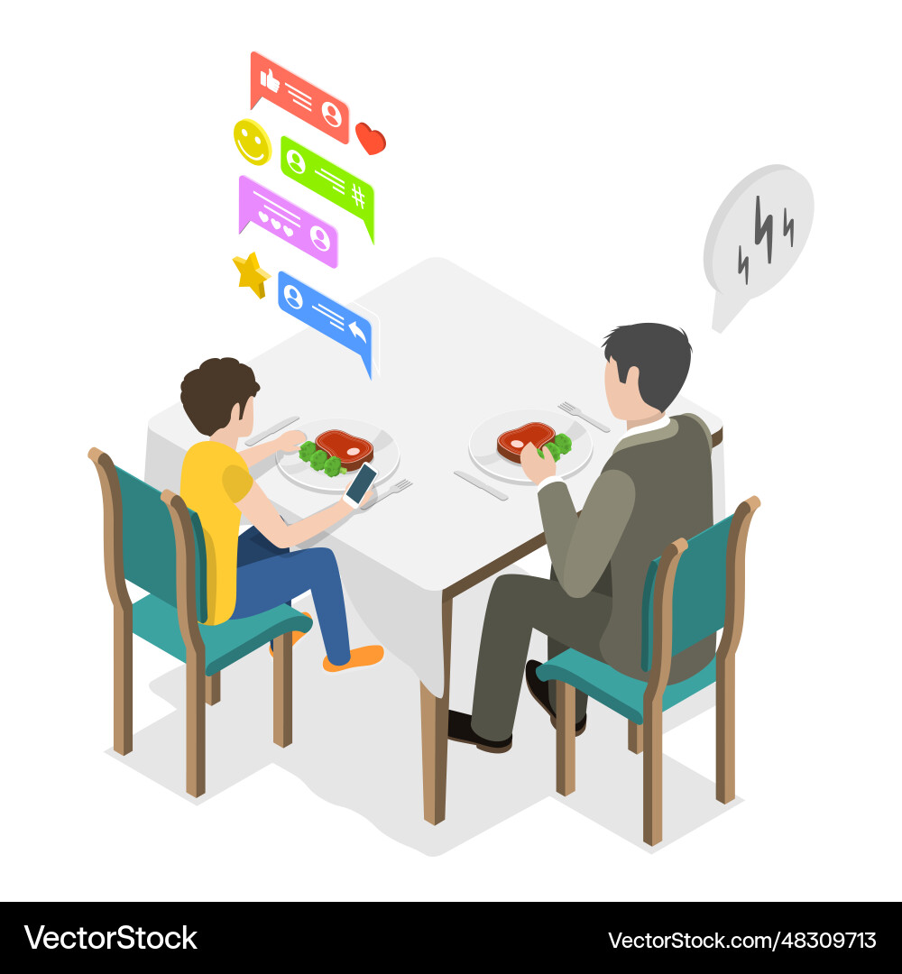 3d isometric flat of screen Royalty Free Vector Image