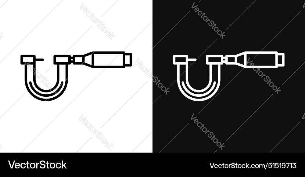 Micrometer icon Royalty Free Vector Image - VectorStock