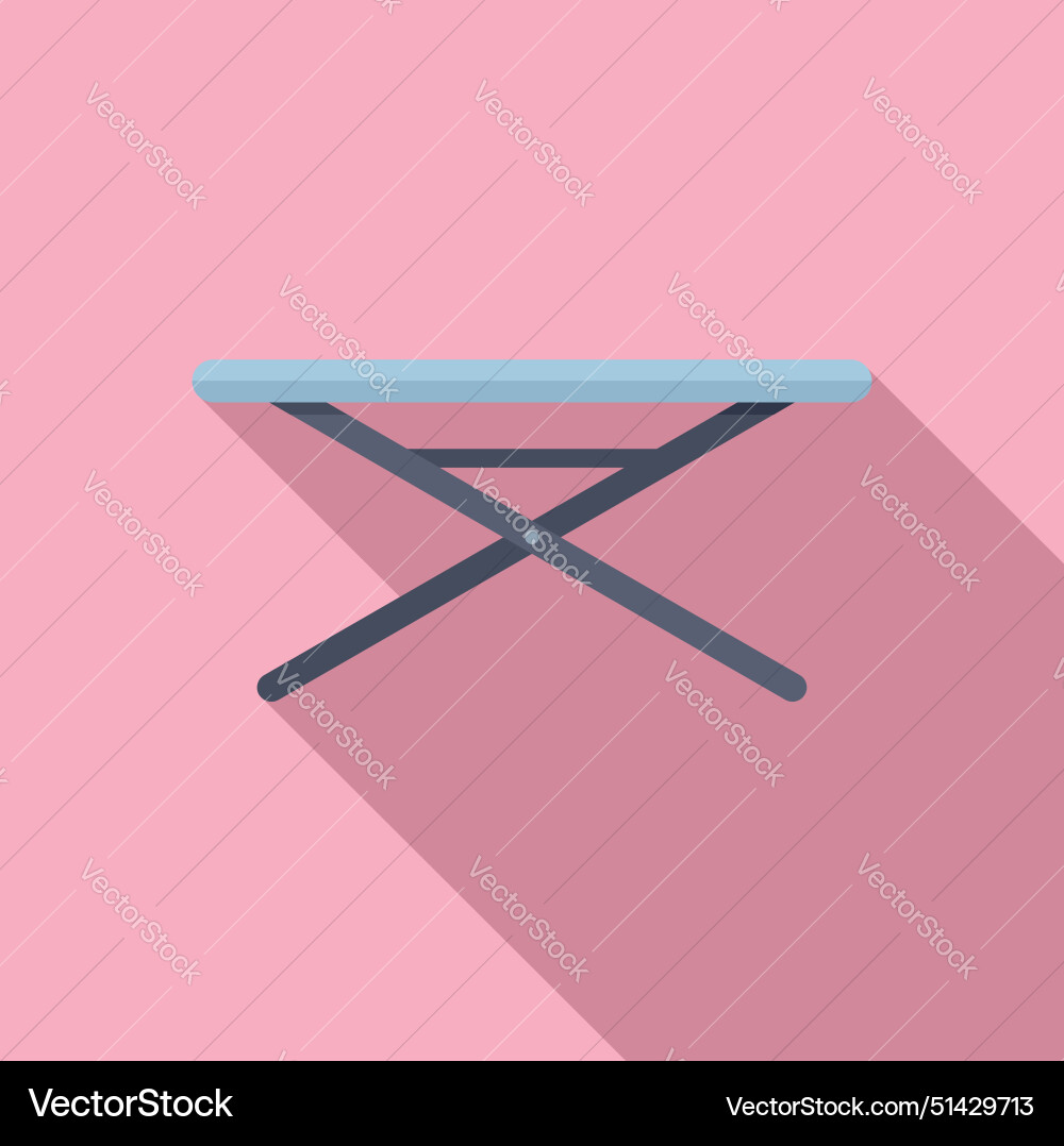 Minimalist ironing board on pink Royalty Free Vector Image