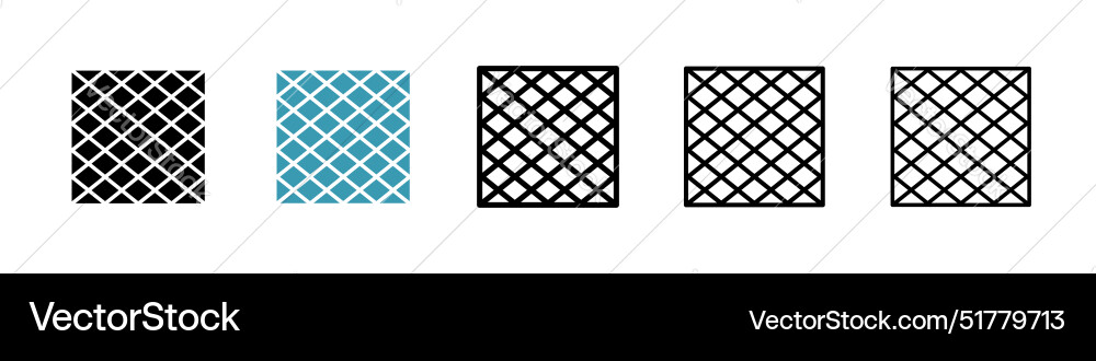 Mosquito net icon set black filled and outlined Vector Image