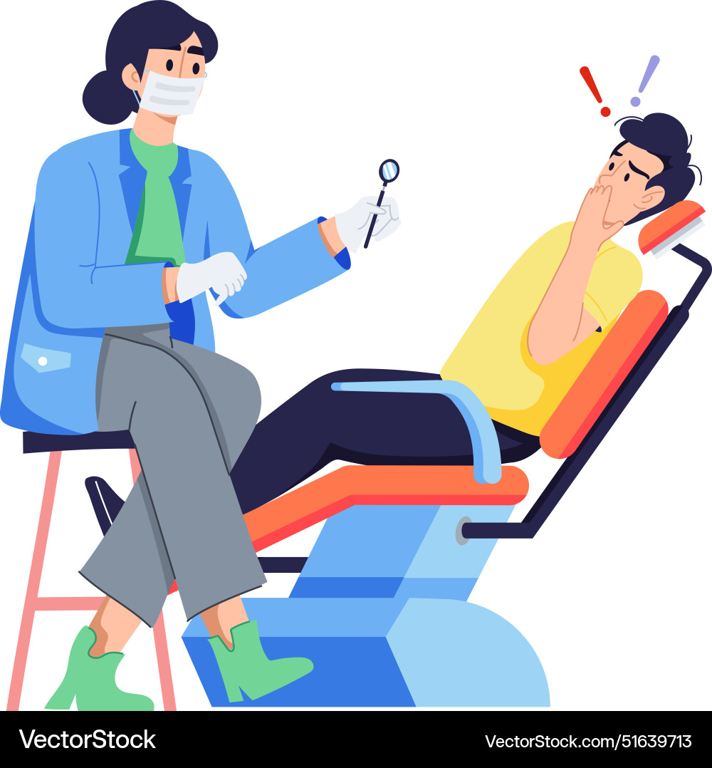 Odontalgia Royalty Free Vector Image - VectorStock