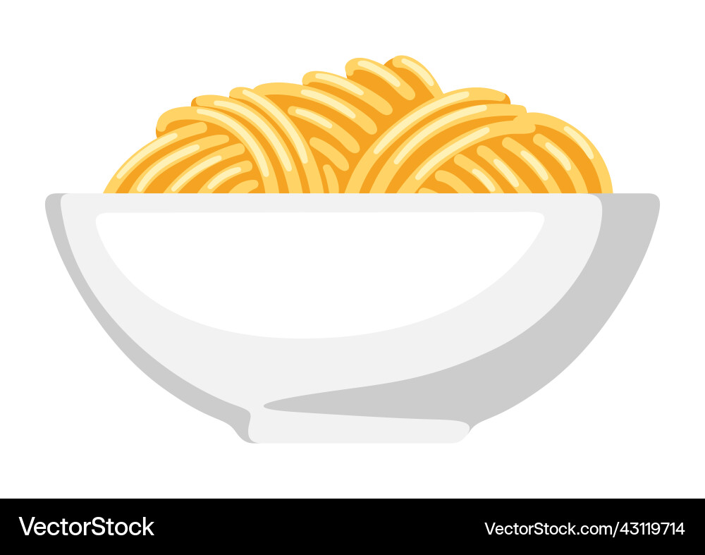 Italian pasta spaghetti culinary Royalty Free Vector Image