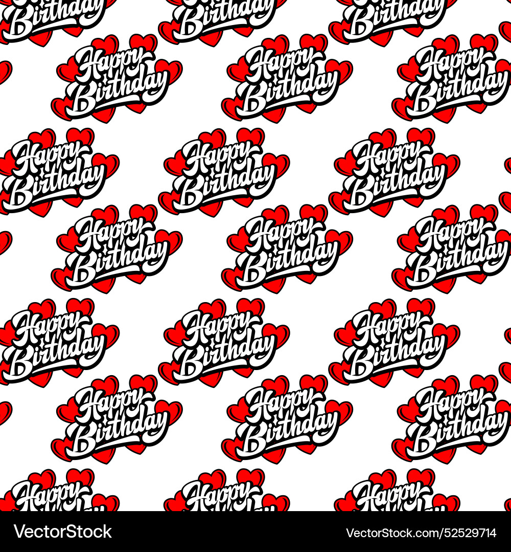 Seamless background with calligraphic inscription Vector Image