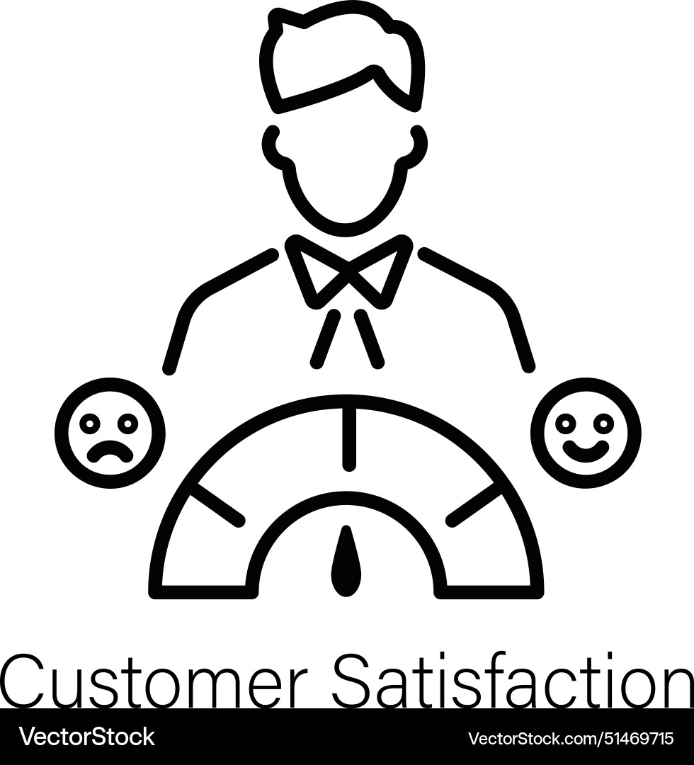 Customer satisfaction Royalty Free Vector Image