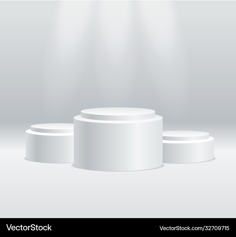 Realistische detaillierte 3D-Rundstadium-Set Vektorbild Realistische detaillierte 3D-Rundstadium-Set Vektorbild