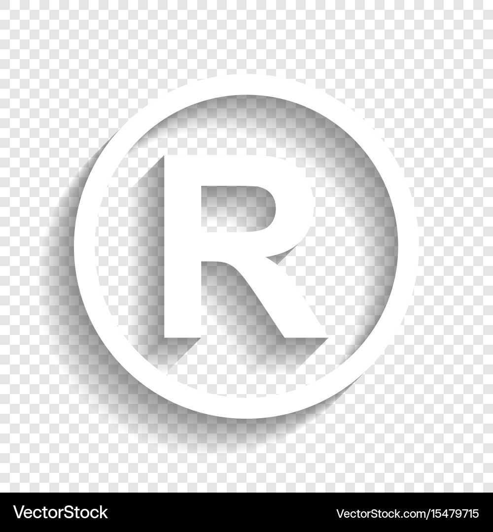 Registered Trademark Icon Royalty Free Vector Image