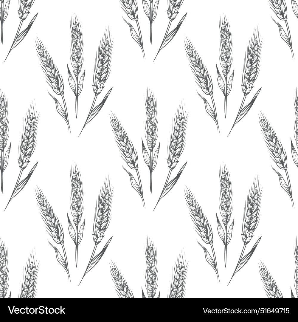 Seamless pattern with hand drawn Royalty Free Vector Image