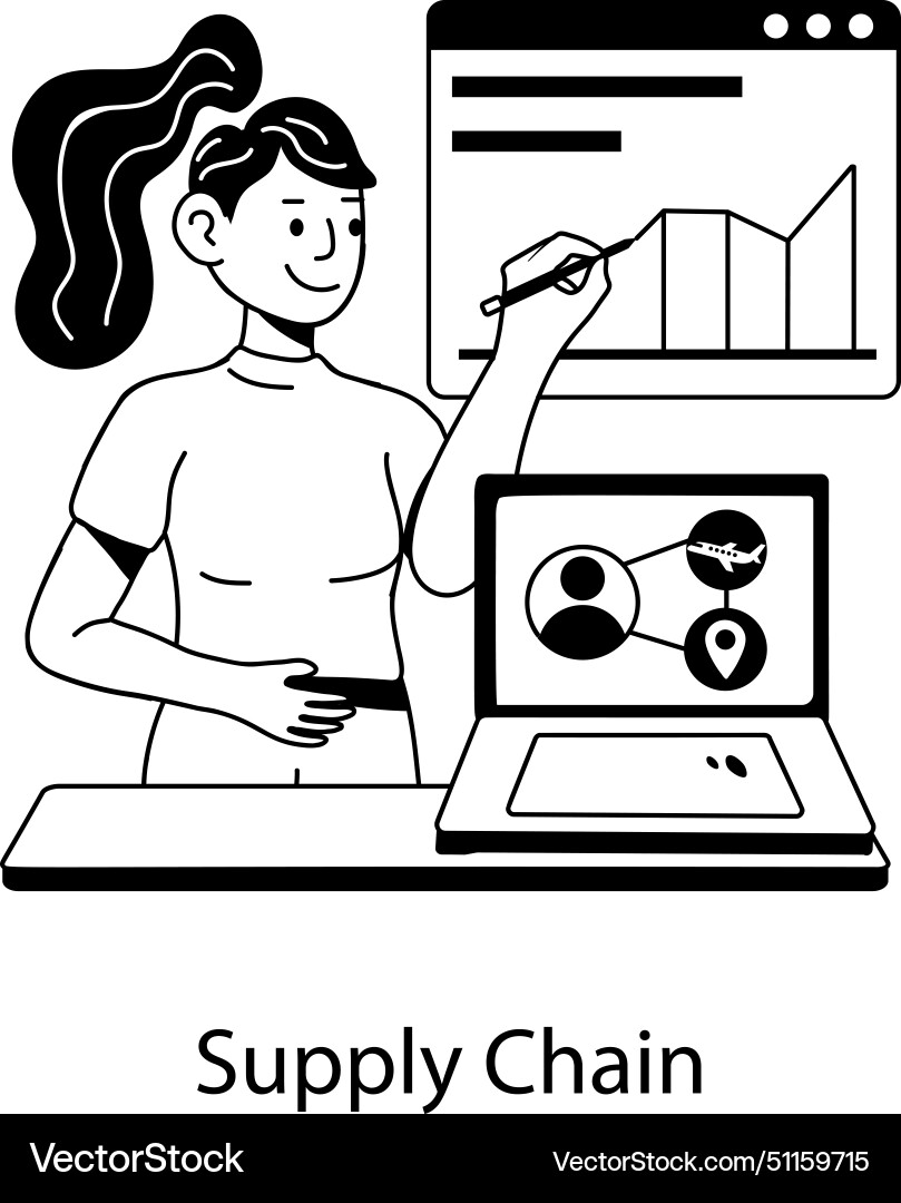 Supply chain Royalty Free Vector Image - VectorStock