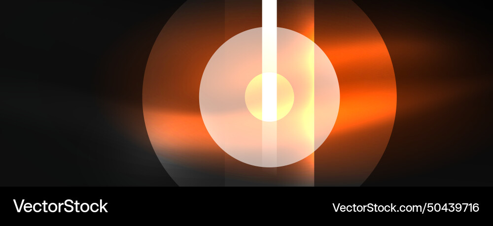 Abstract design pulsates with neon glowing light Vector Image