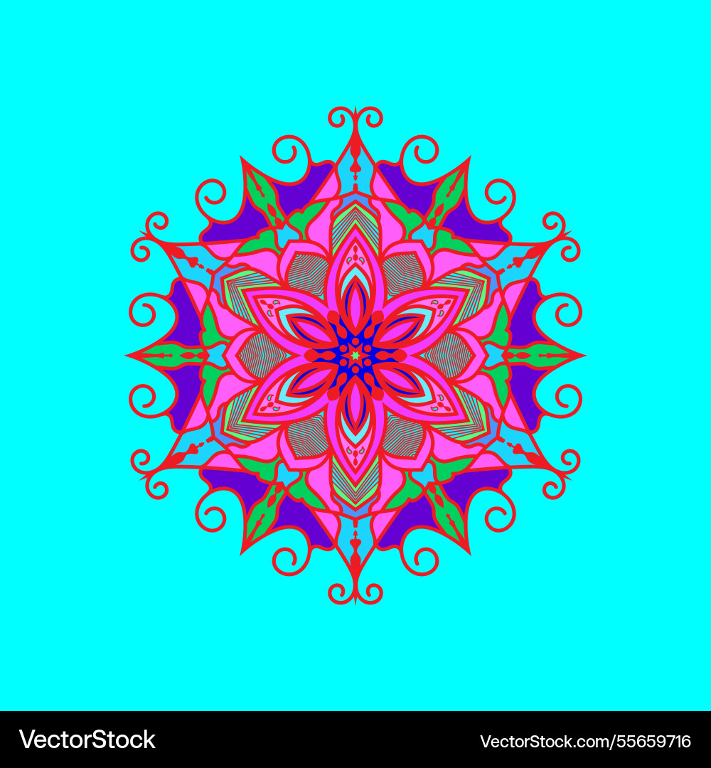 Custom mandala art services personalized designs Vector Image