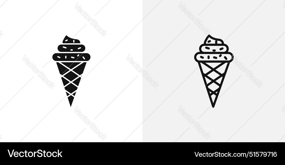 Ice cream icon set Royalty Free Vector Image - VectorStock