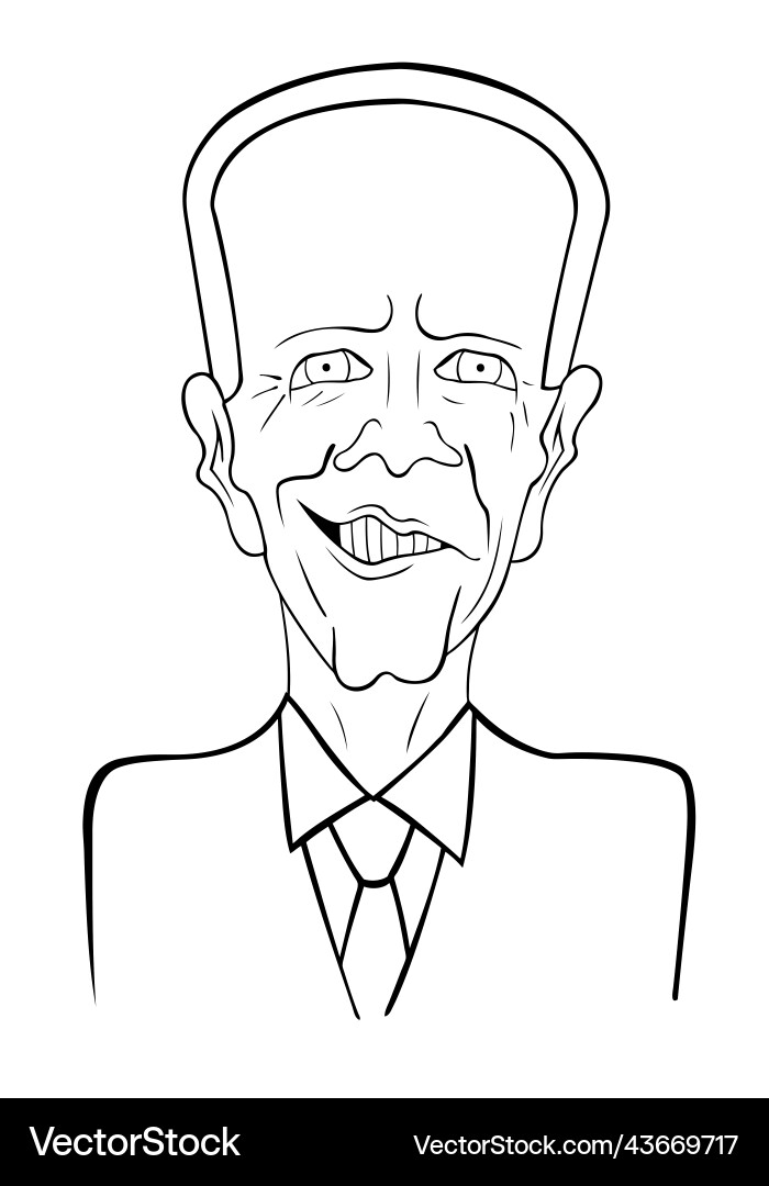 Joe biden Royalty Free Vector Image - VectorStock