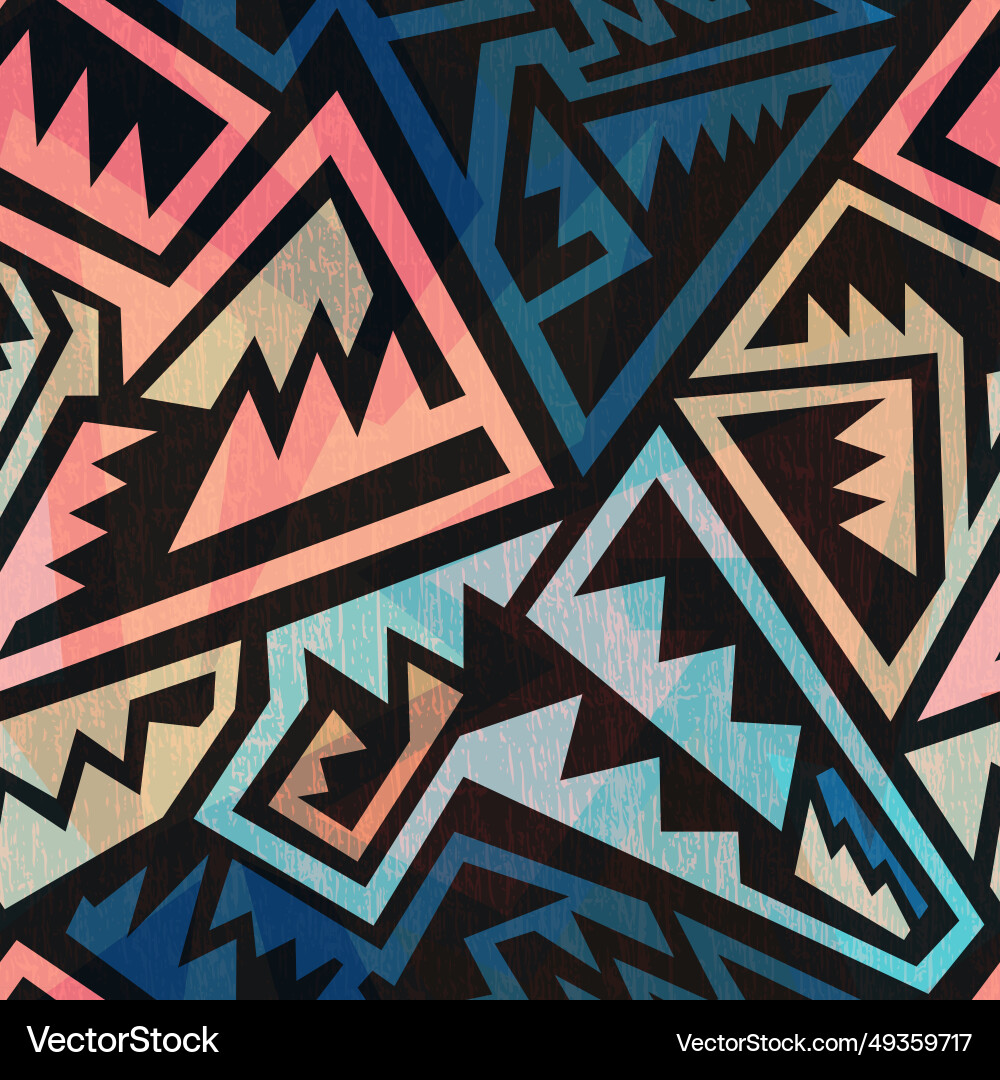 Nordic geometric seamless pattern Royalty Free Vector Image