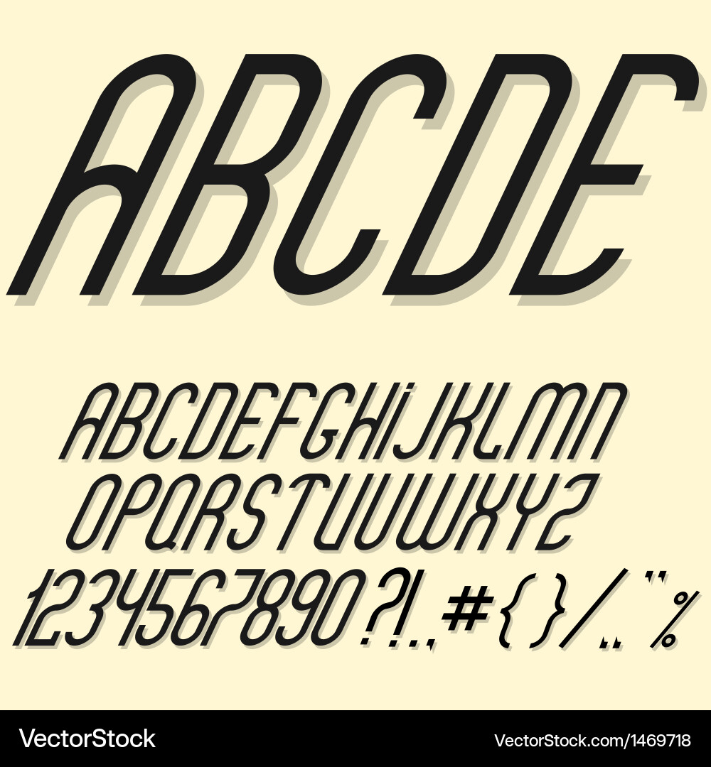 Alphabet letters Royalty Free Vector Image - VectorStock