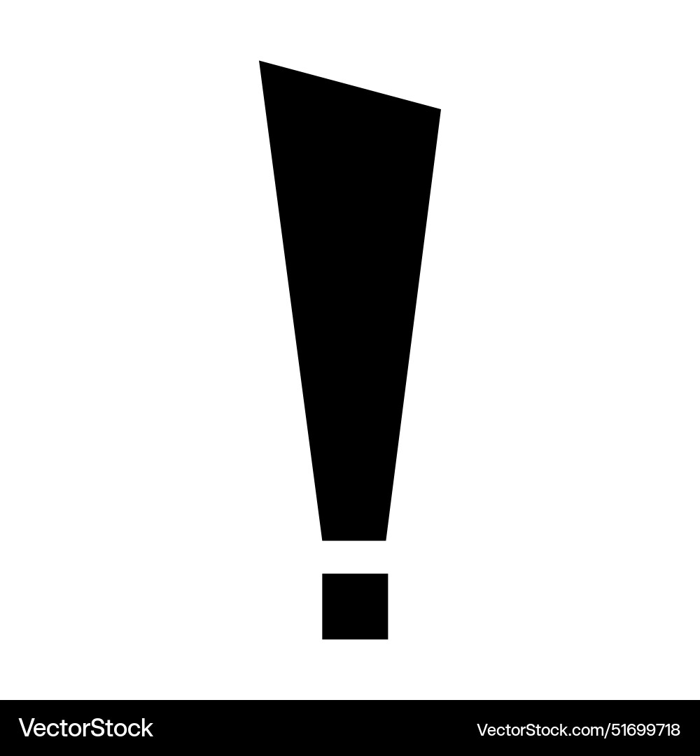 Exclamation mark icon Royalty Free Vector Image