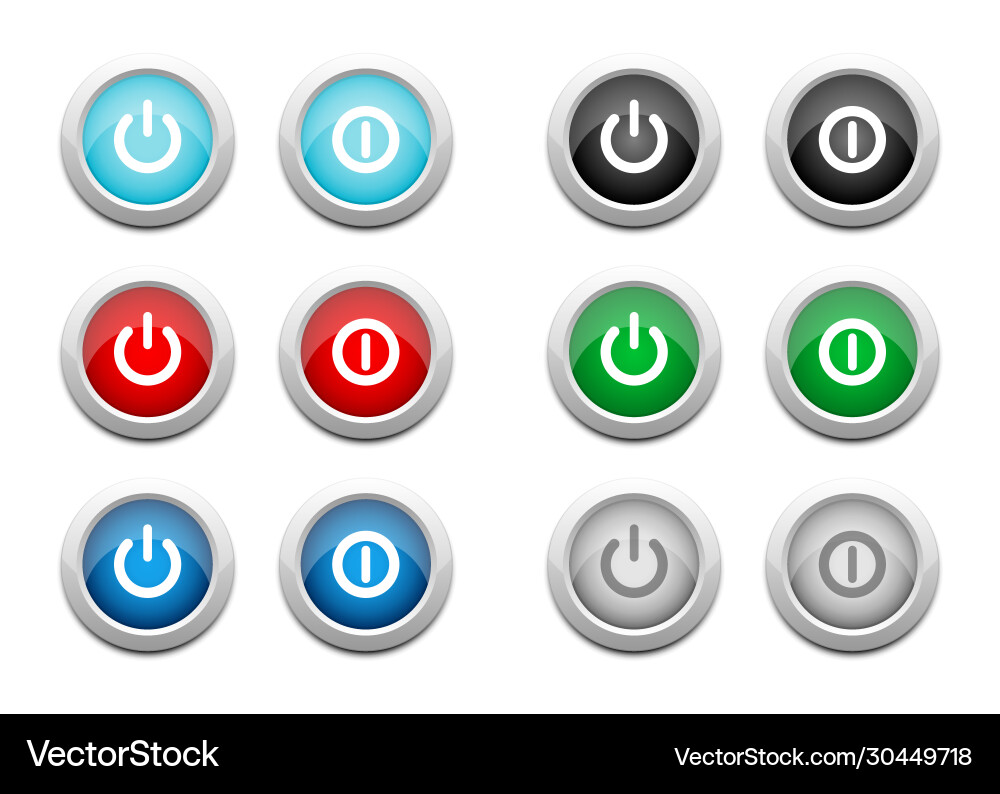On and off button Royalty Free Vector Image - VectorStock