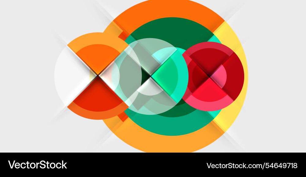 Target circle geometric abstract shapes Royalty Free Vector