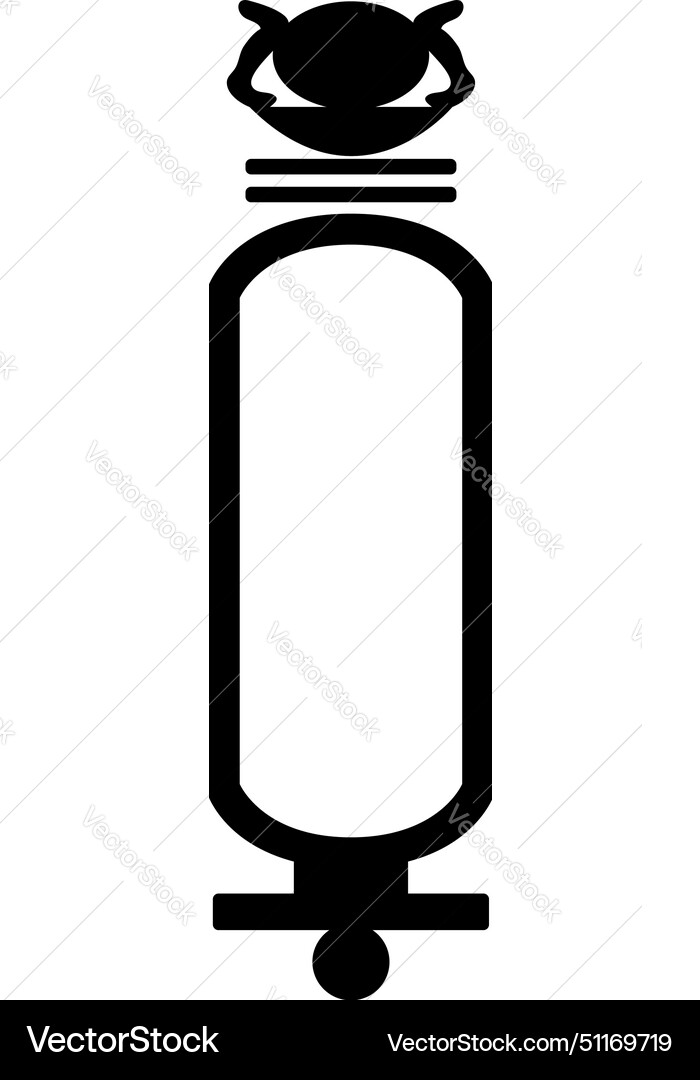 Egyptian hieroglyph Royalty Free Vector Image - VectorStock
