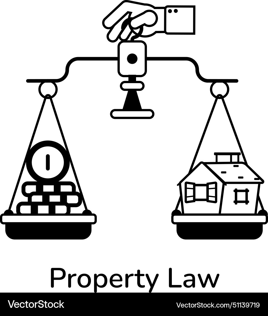 Property law Royalty Free Vector Image - VectorStock