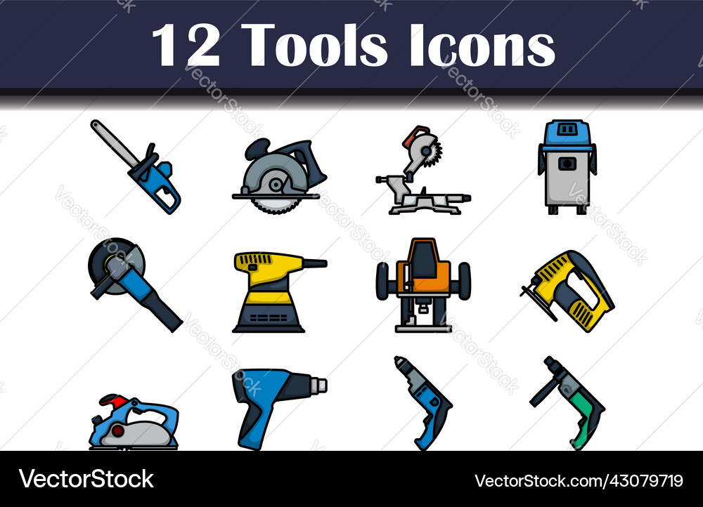 Tools icon set Royalty Free Vector Image - VectorStock