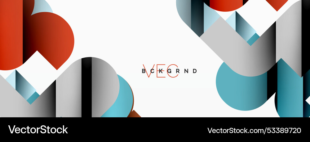 Abstract background colorful geometric curve Vector Image