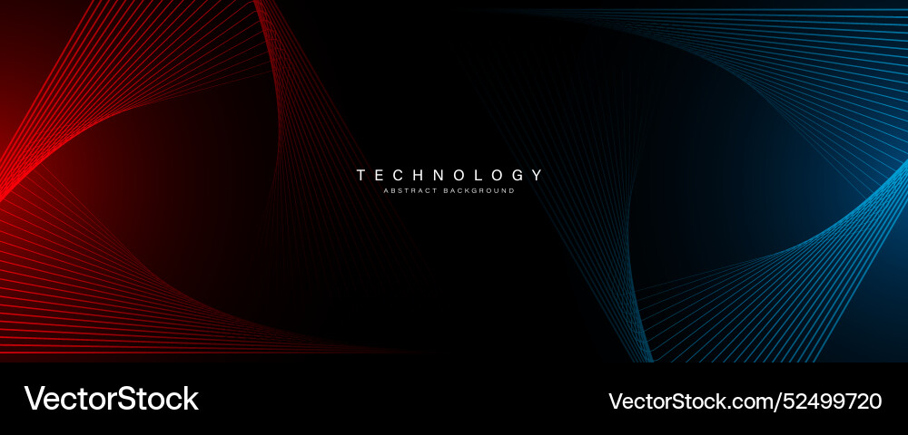 Futuristic abstract background with red and blue Vector Image