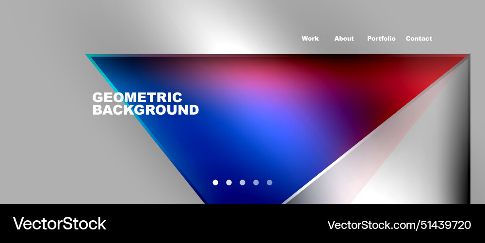 Metal triangles with colorful bright Royalty Free Vector