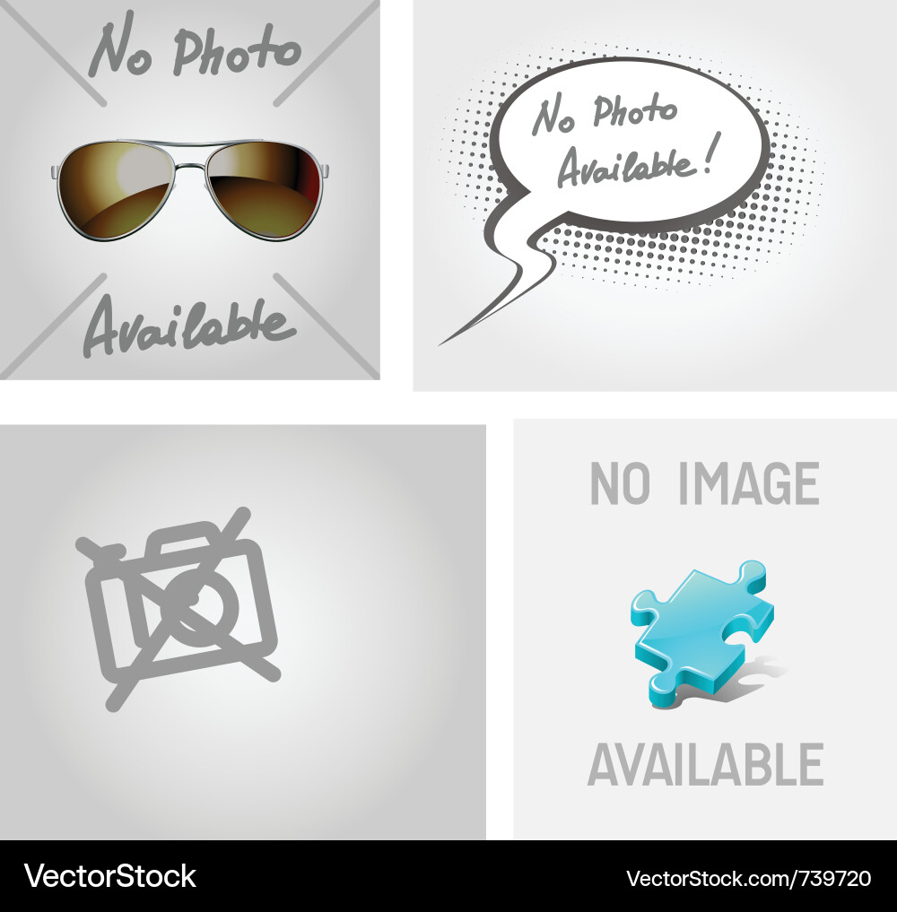 No Photo Available - Empty Placeholder Royalty Free Vector