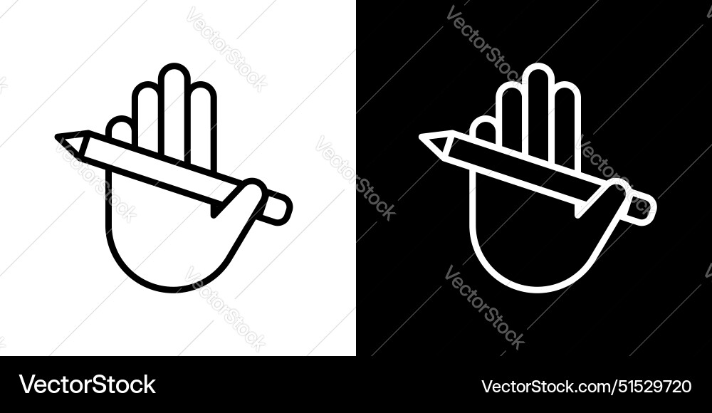 Self expression icon set education symbol Vector Image