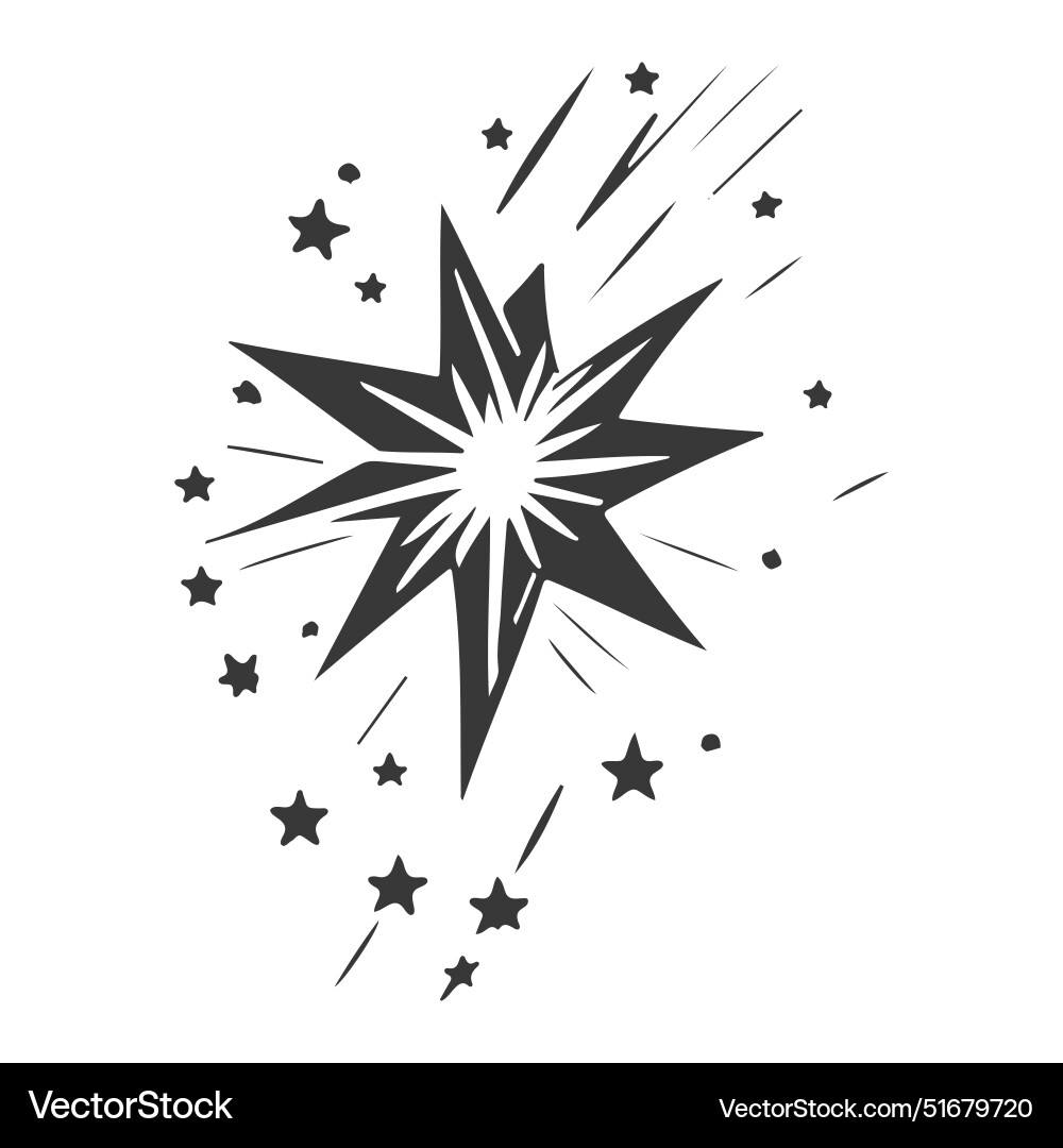 Star abstract cosmos space grey Royalty Free Vector Image