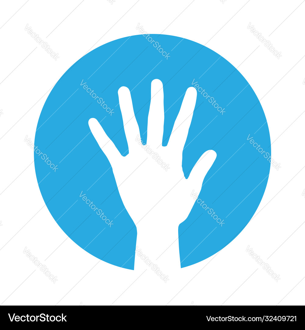 Hand up Royalty Free Vector Image - VectorStock