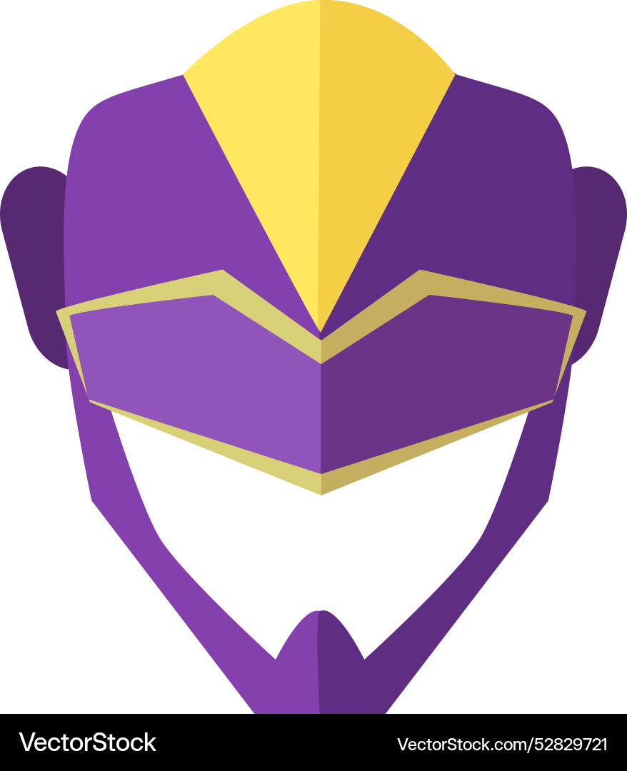 Superhero mask color icon superpower helmet Vector Image