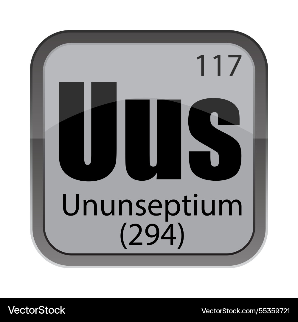 Ununseptium Bohr Model