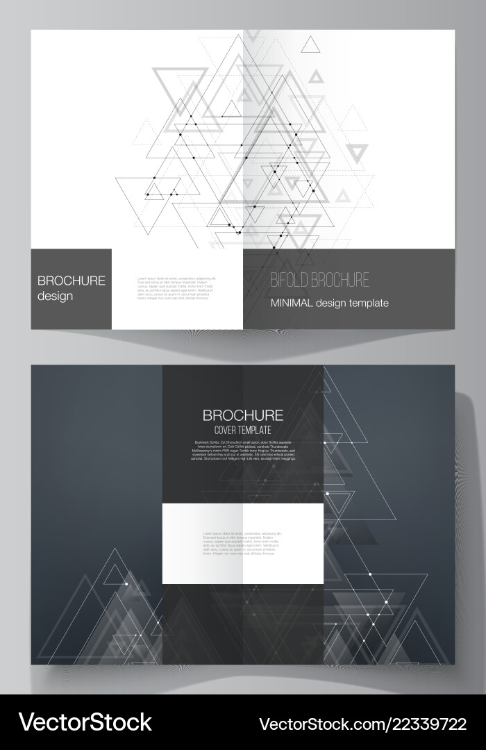 Editable layout of two a4 format cover Royalty Free Vector