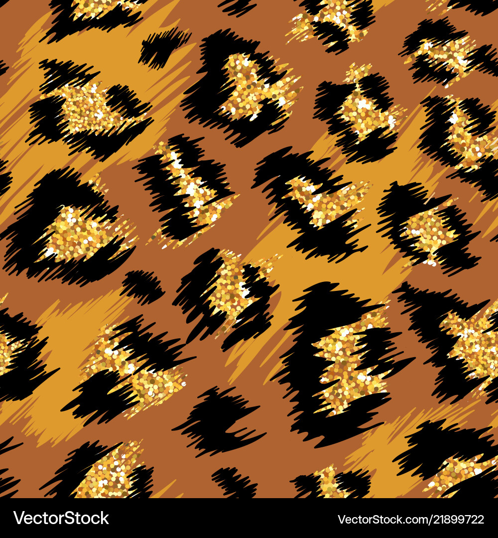 Fashionable leopard seamless pattern spotted Vector Image
