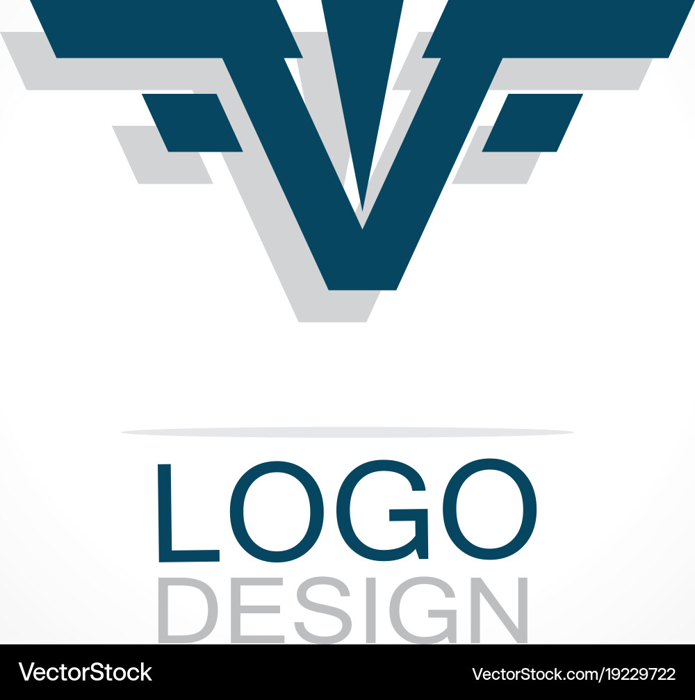 Letter v wing logo Royalty Free Vector Image - VectorStock