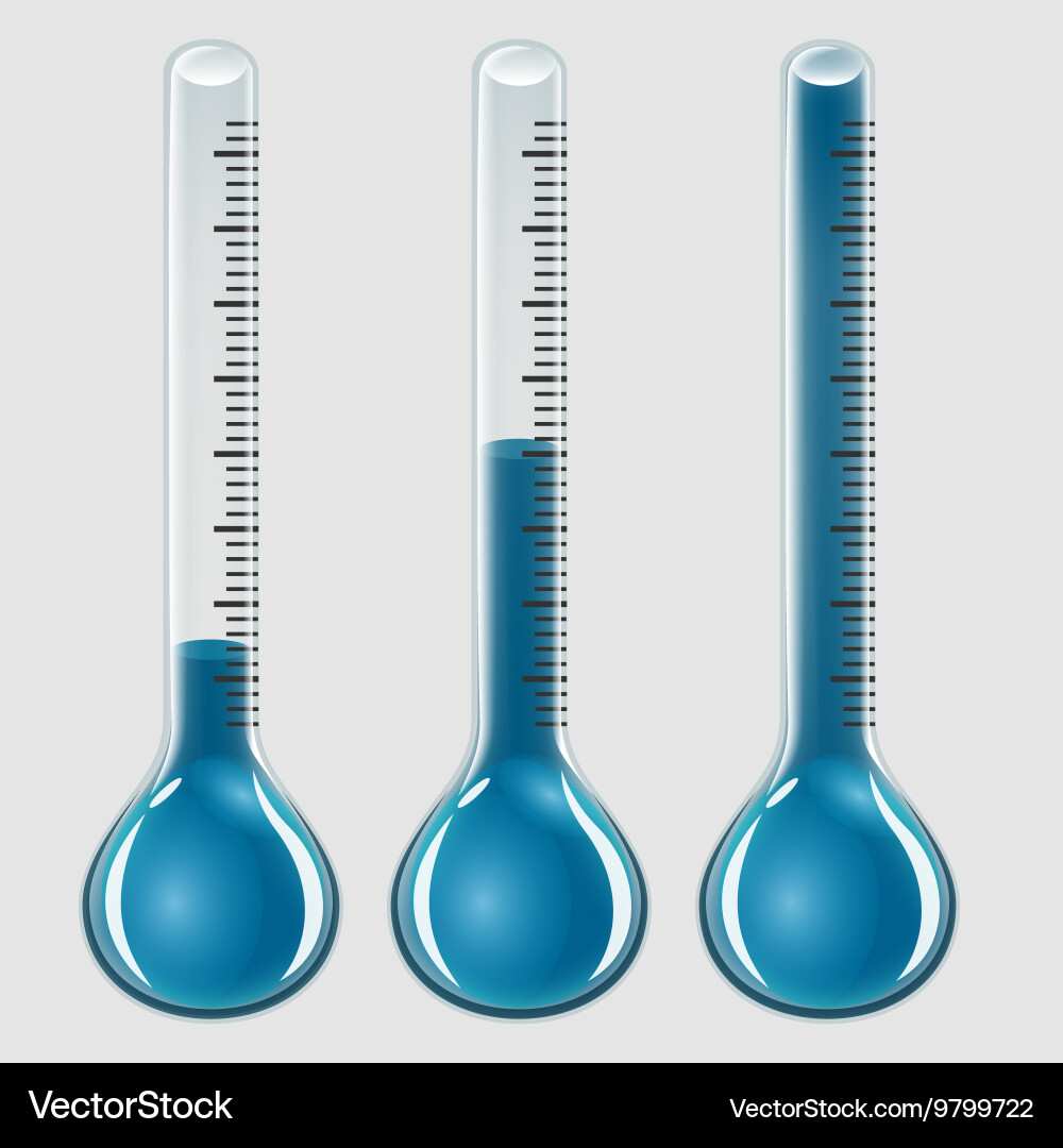 Set of thermometers Royalty Free Vector Image - VectorStock