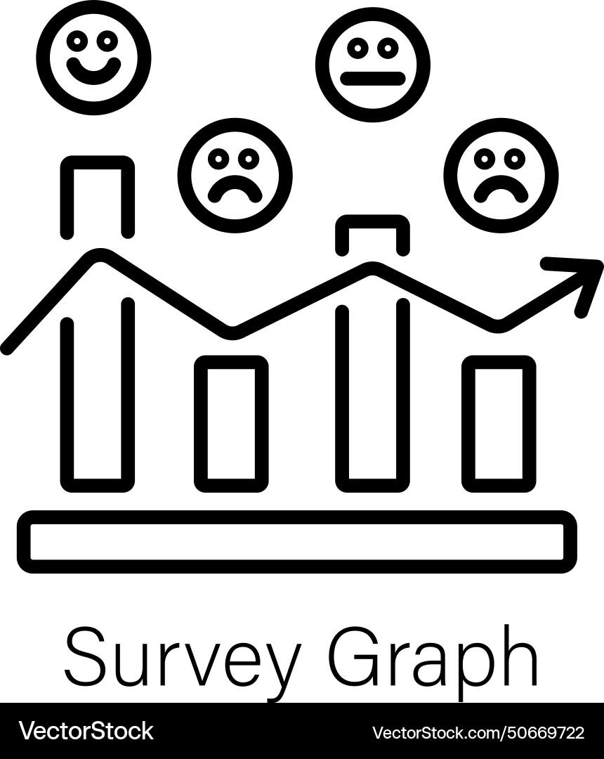 Survey graph Royalty Free Vector Image - VectorStock