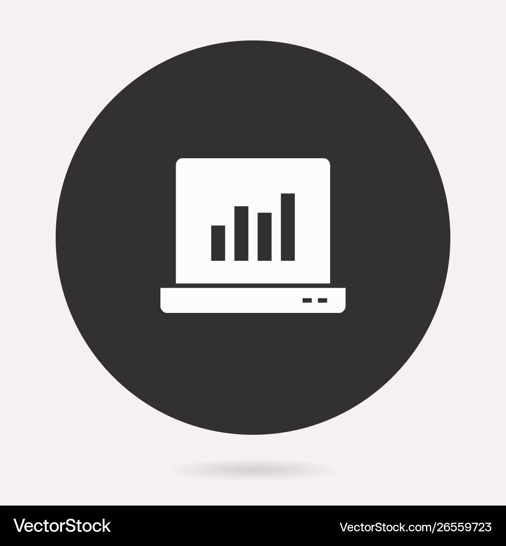 Data analysis - icon isolated Royalty Free Vector Image