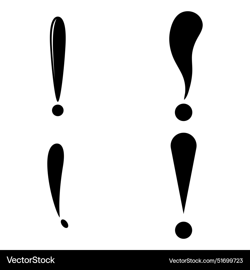 Exclamation mark icon Royalty Free Vector Image