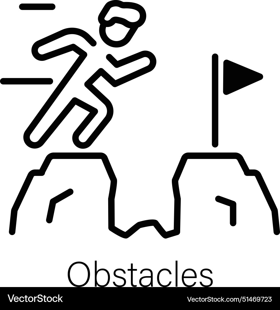 Obstacles Royalty Free Vector Image - VectorStock