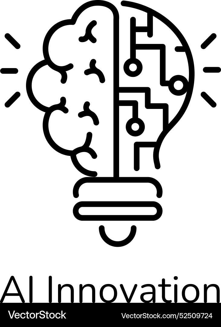 Ai innovation Royalty Free Vector Image - VectorStock