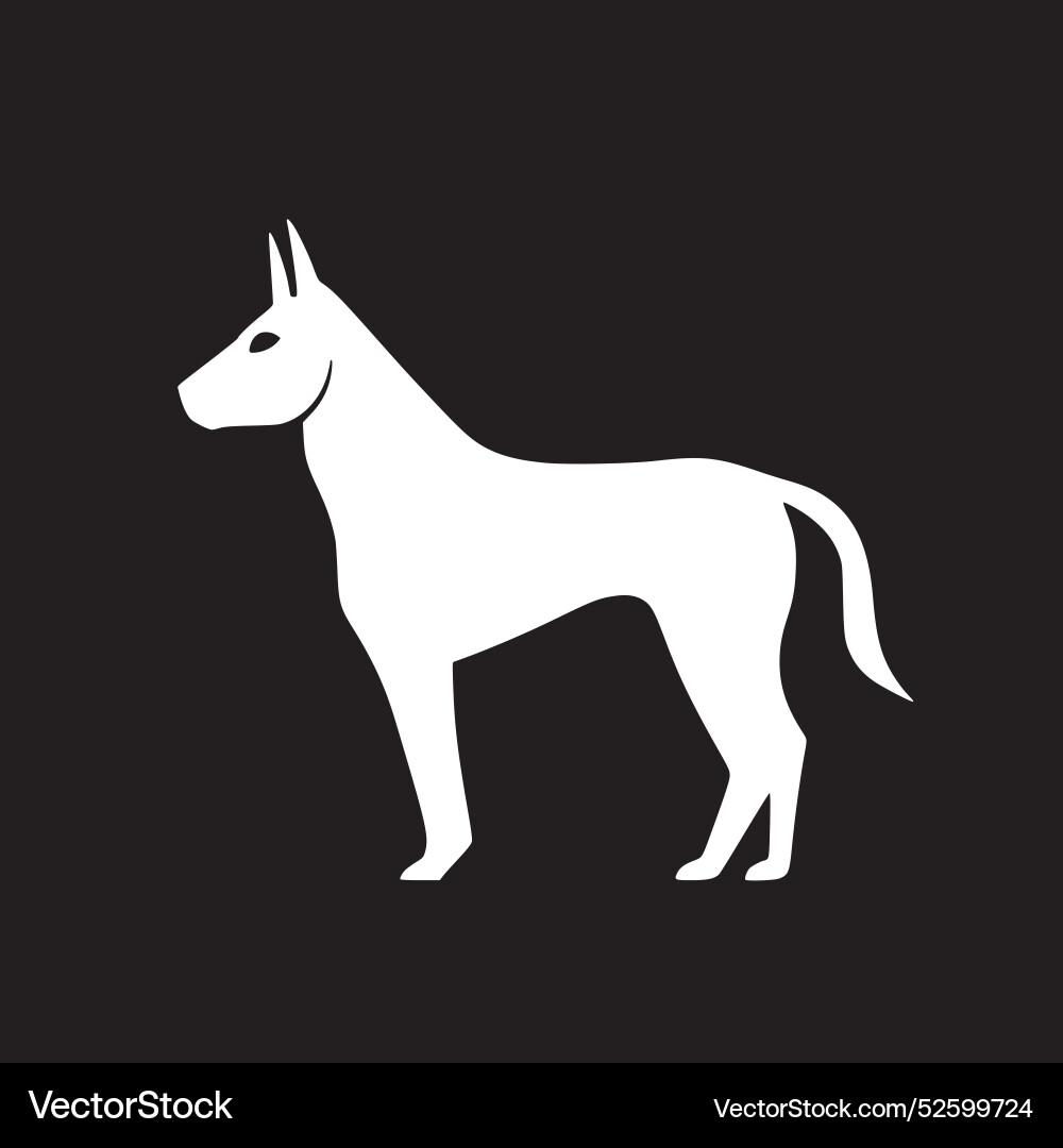 Australian kelpie - minimalist and simple Vector Image