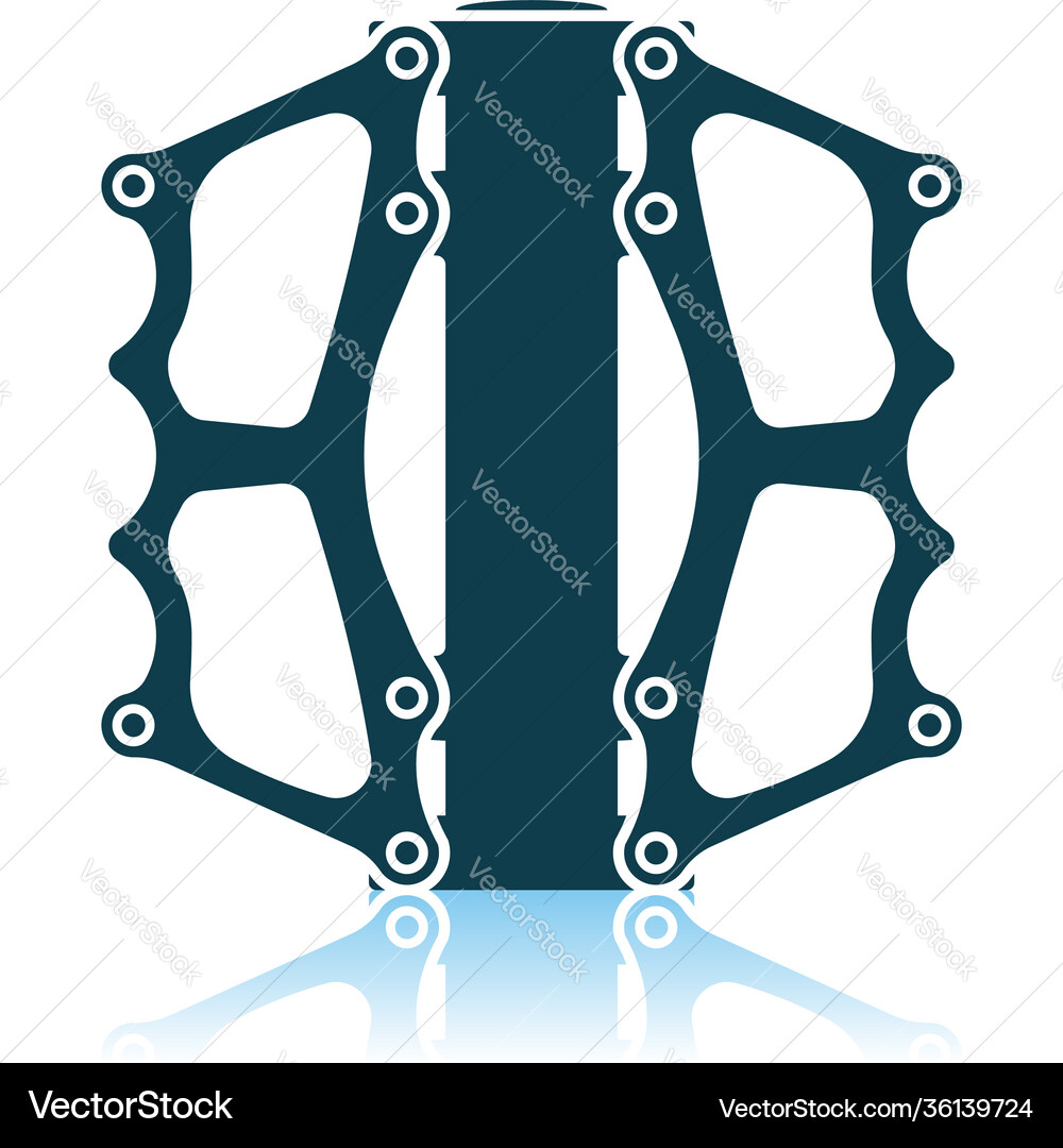 Bike pedal icon Royalty Free Vector Image - VectorStock