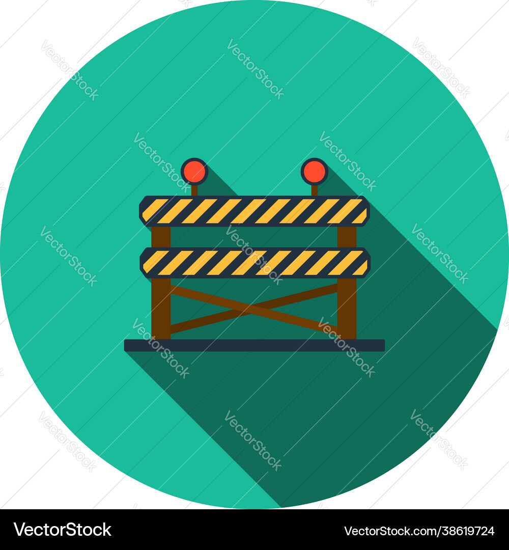 Icon construction fence Royalty Free Vector Image