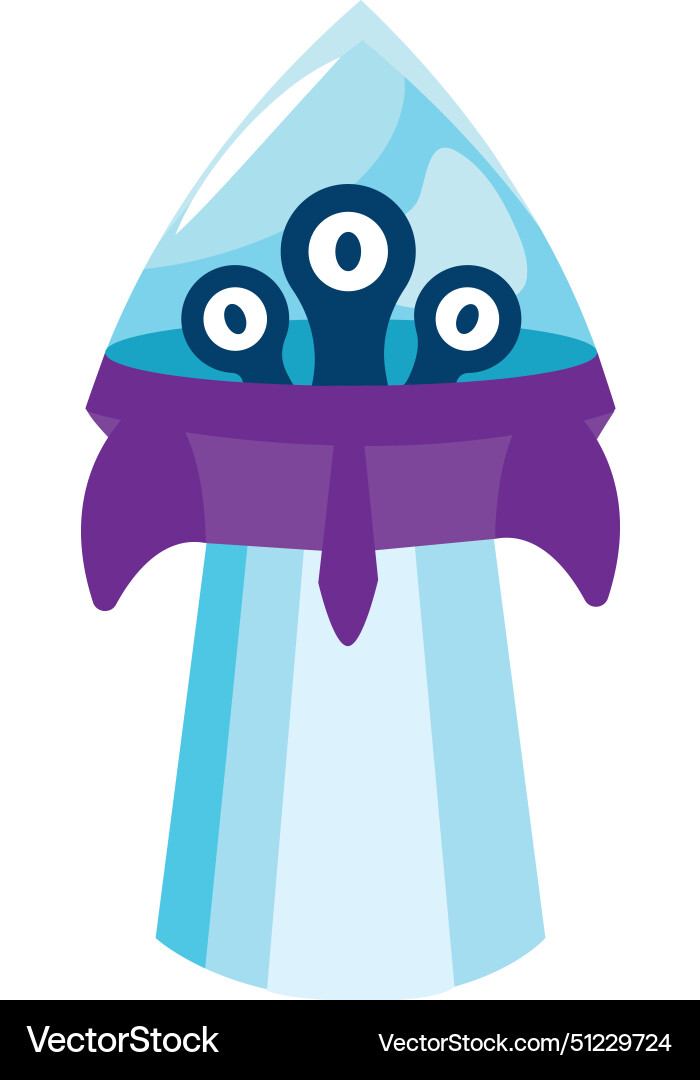 Ufo alien spaceship Royalty Free Vector Image - VectorStock