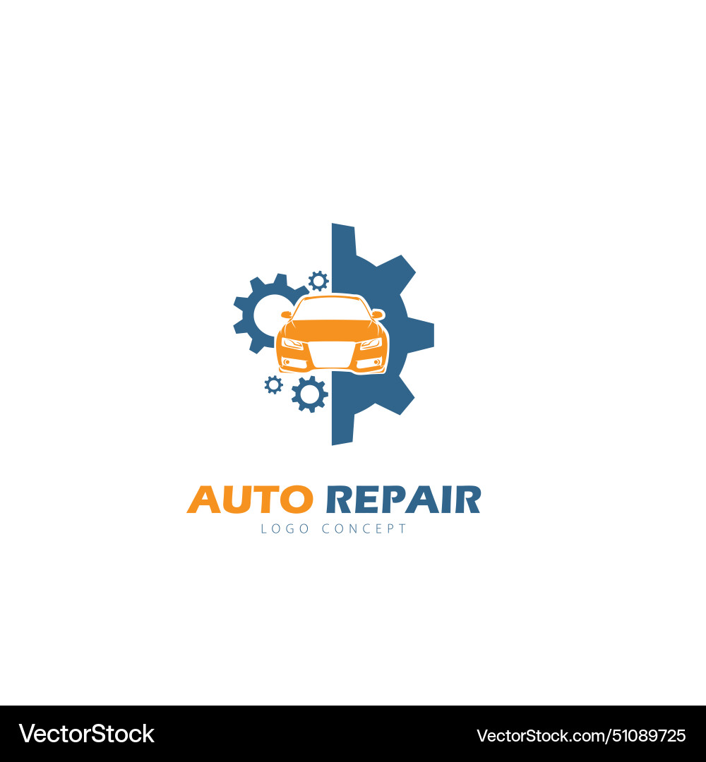 Auto repair logo design symbol Royalty Free Vector Image