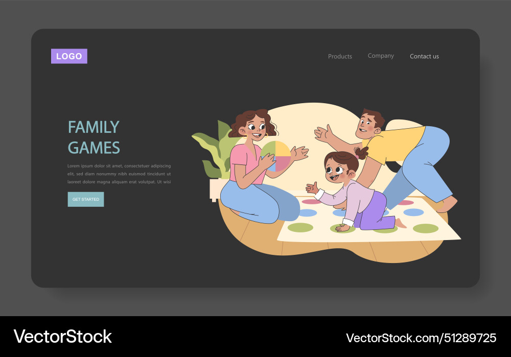 Family game night set Royalty Free Vector Image