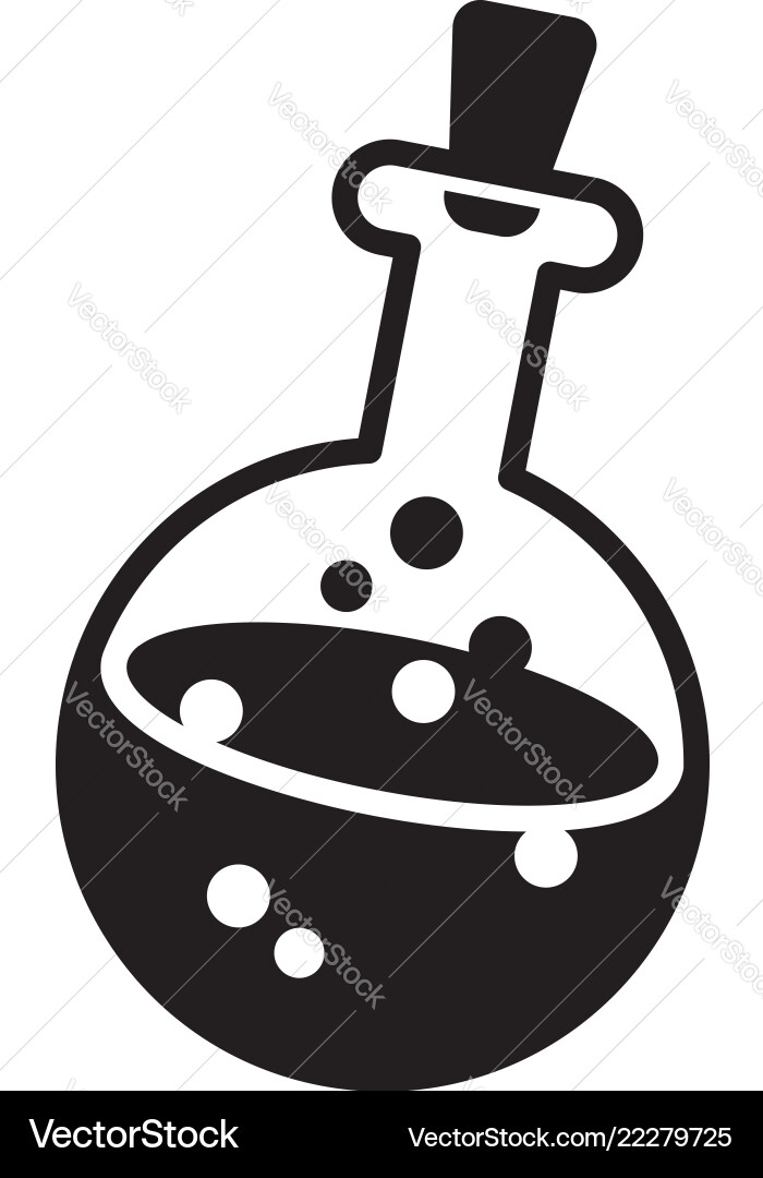 Magic potion icon simple style Royalty Free Vector Image